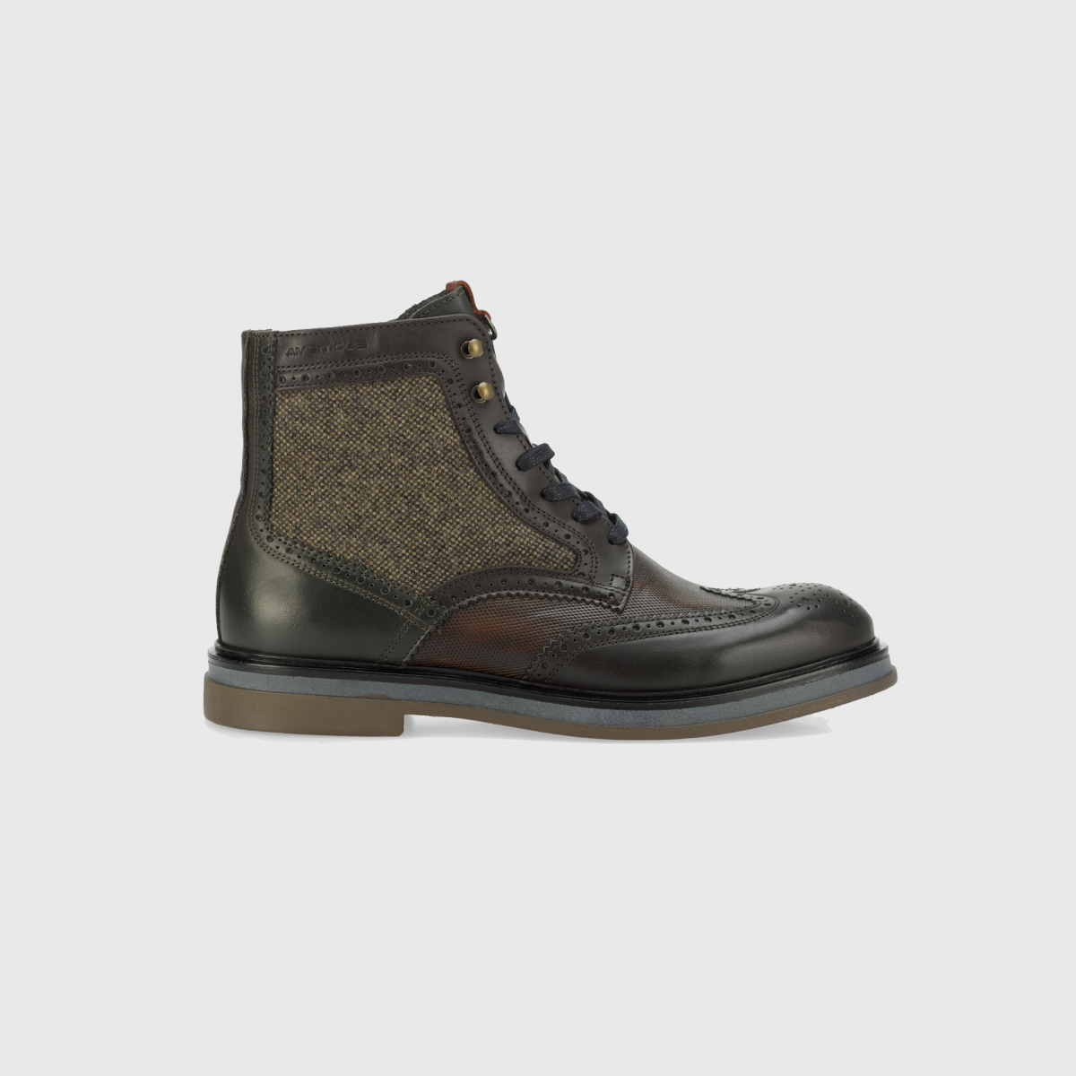 BTR Mixed Brogue Boots - 12432-T2861AM - Ambitious