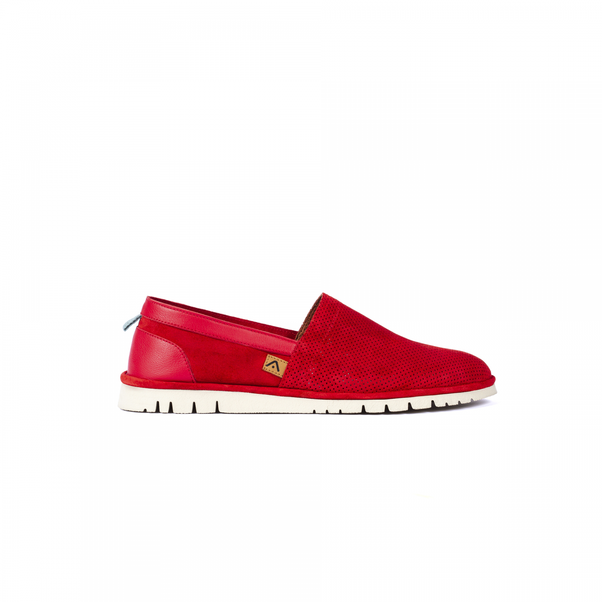 Red Suede Slip-On Shoe AMBER - 11162-1384AM - Ambitious